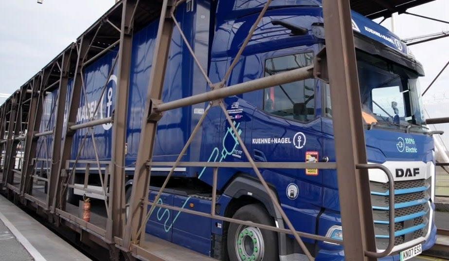 First electric HGV travels through the Channel Tunnel with LeShuttle ...
