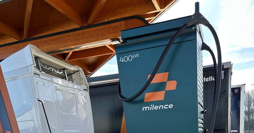Milence launches first UK truck charging hub with 39p/kWh tariff ...