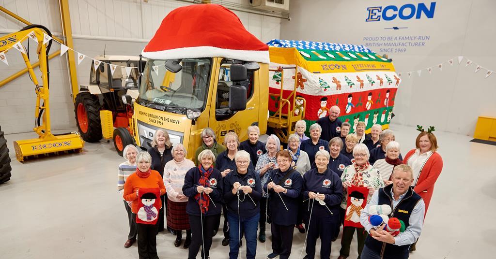 Econ Engineering spreads festive joy with giant gritter jumper | Motor ...