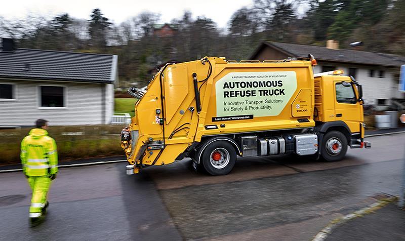 Self-driving Volvo FM refuse lorry makes UK debut | MT Article | Motor ...