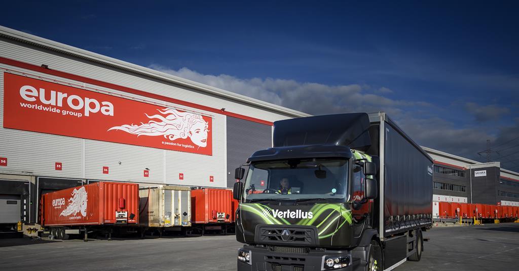 Europa takes delivery of first electric truck as part of Vertellus EV ...