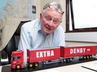 Operators prepare to test drive the Denby Eco Link B-Double truck at ...