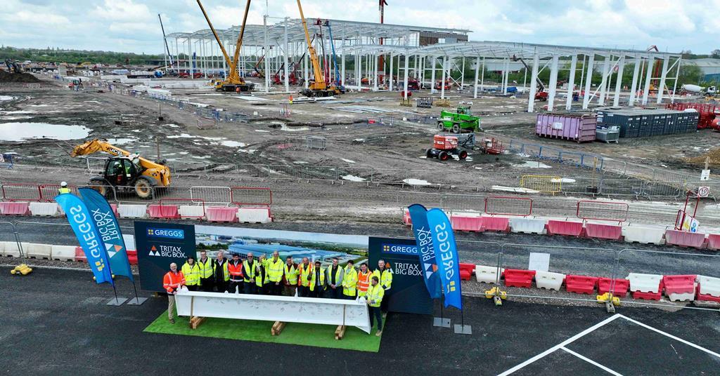 Staff at food retailer Greggs have paid a visit to its new national ...