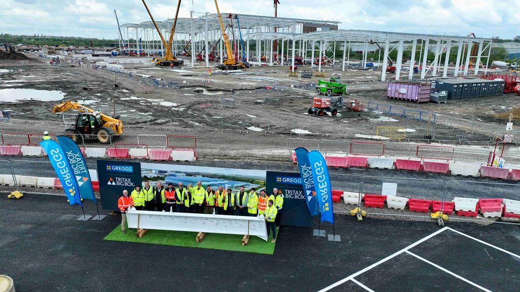 Staff at food retailer Greggs have paid a visit to its new national ...
