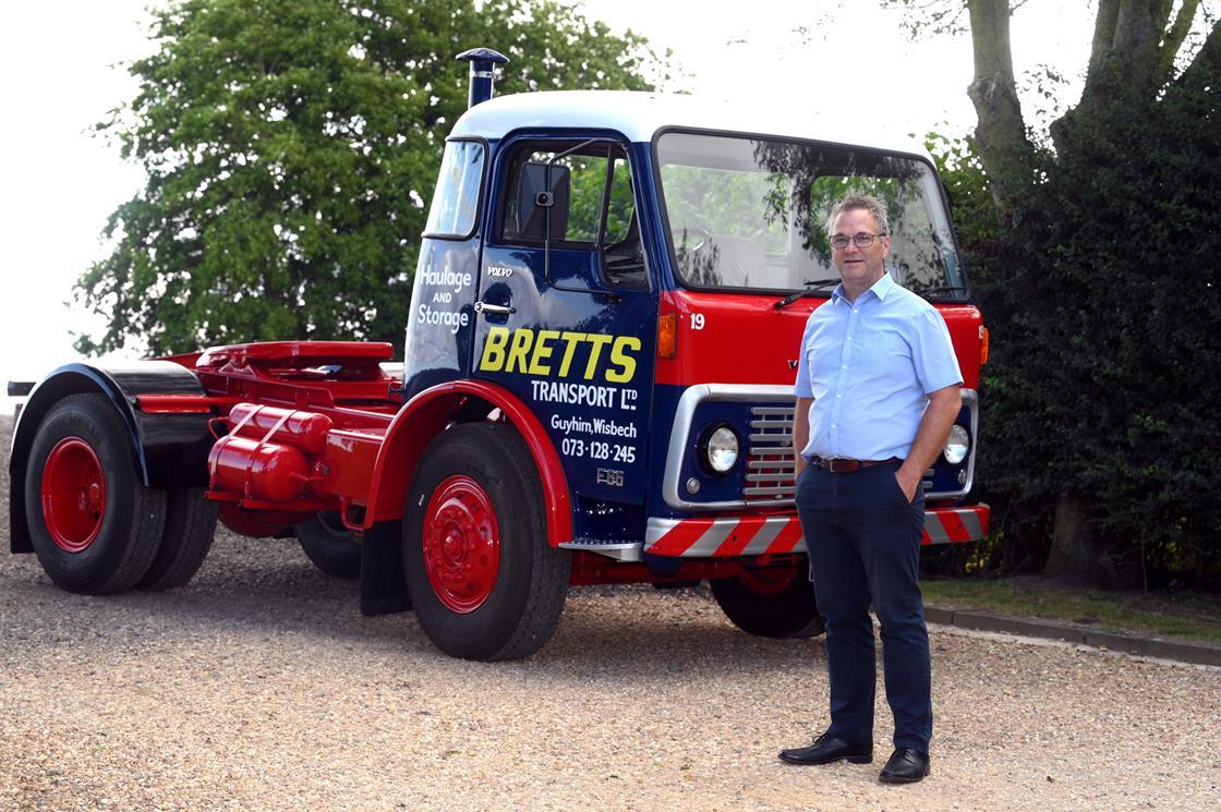 A classic truck bought by Bretts Transport in the same month its ...