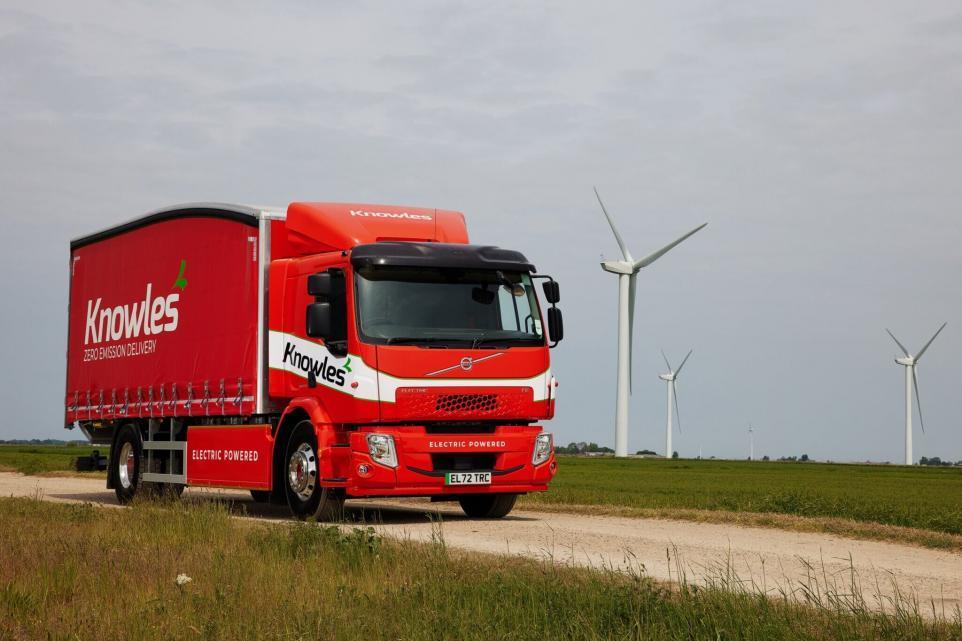 Knowles Transport introduces electric truck for zero-emission ...
