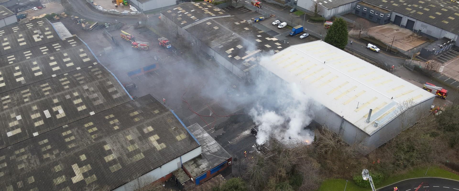 Major lorry fire erupts on Wythenshawe industrial estate in Manchester ...