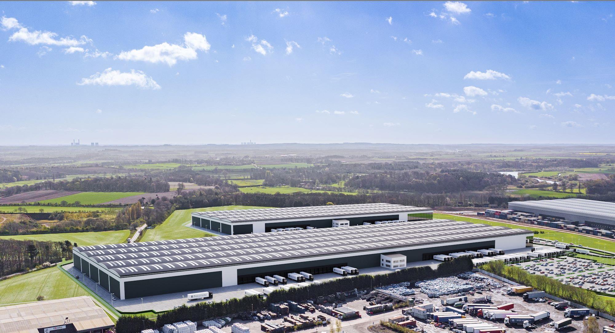 Construction of the largest-ever speculative logistics site in the ...