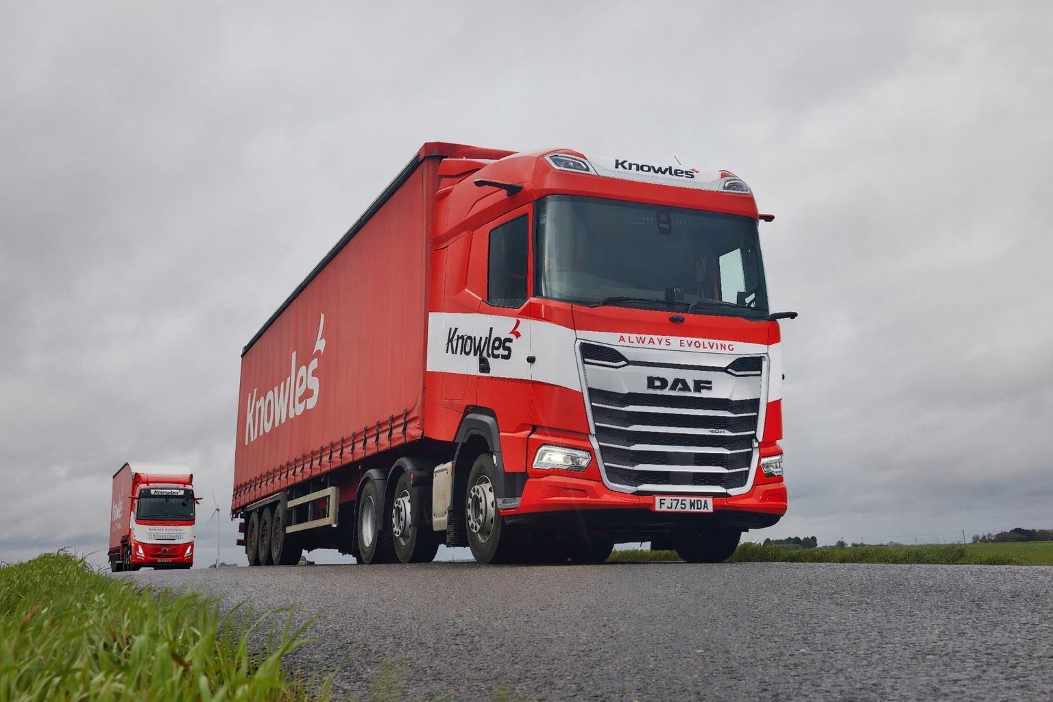 Knowles Logistics has added a DAF LF Electric truck to its fleet, along ...