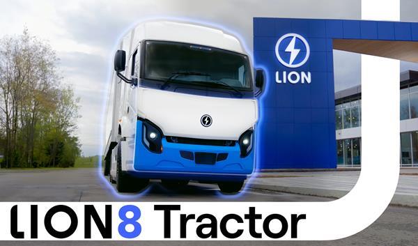 Lion Electric unveils the new Lion8 Tractor, an all-electric Class 8 ...